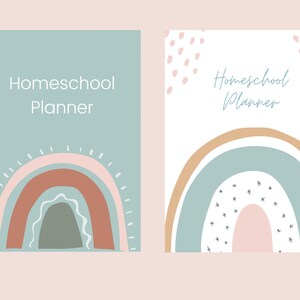 Homeschool Planner Printable - Boho - Etsy