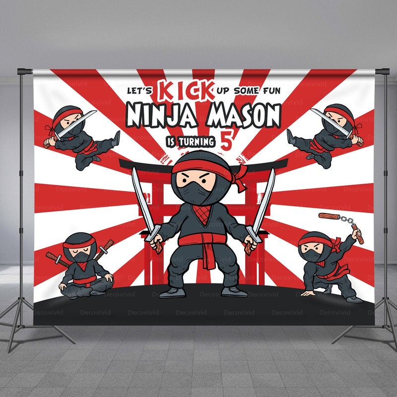 Ninja Birthday Banner - Etsy