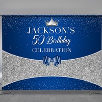 50th Birthday Backdrop, Women's Backdrop, Birthday Party Background ...