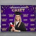 Graduation Backdrop, Silver Metal Background, Add Personal Photo, Prom ...