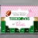 Touchdowns or Tutus, Gender Reveal, Party Backdrop, Pink or Blue, Boy ...
