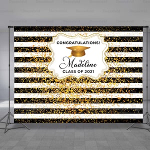 Graduation Backdrop, Add Your Photo, Custom Design, Step and Repeat ...