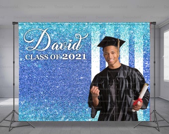 Graduation Backdrop Sparkle Background Step and Repeat Grad | Etsy
