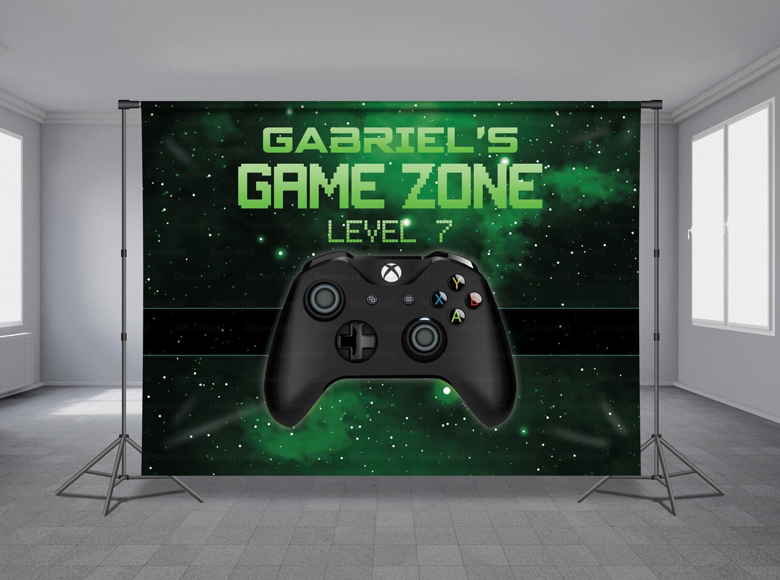 Video Game Controller Birthday Backdrop Game Zone Joystick - Etsy