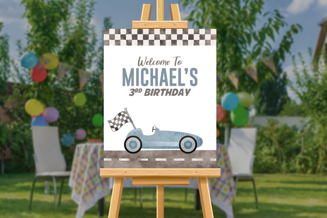 Photo Birthday Welcome Sign, Welcome Message Board, Personalized, Photo ...