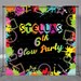 Color Splash Birthday Backdrop Glow Party Paint Background - Etsy