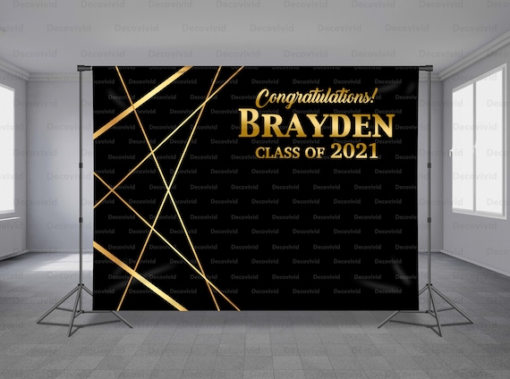 Graduation Step and Repeat Party Backdrop Class of 2021 - Etsy