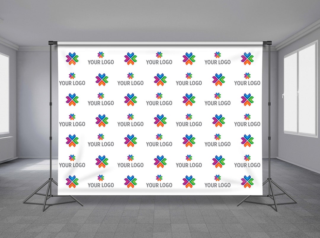 Logo Step and Repeat, Backdrop Banner, Your Custom Brand, Personalized ...