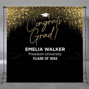 Graduation Backdrop, Sparkle Background, Glitter Decor, Prom, Congrats ...