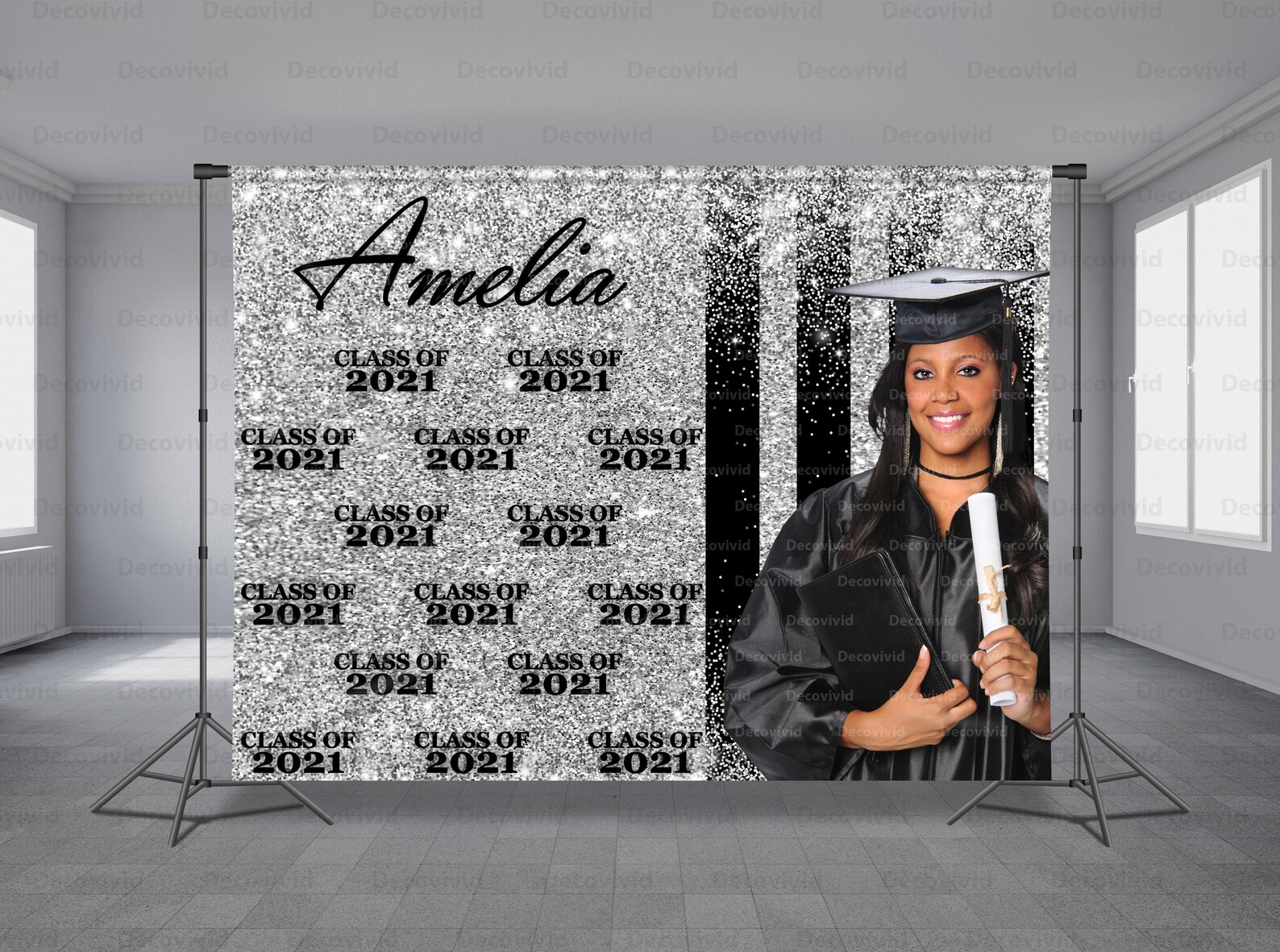 Graduation Backdrop Add Your Photo Step and Repeat Grad - Etsy