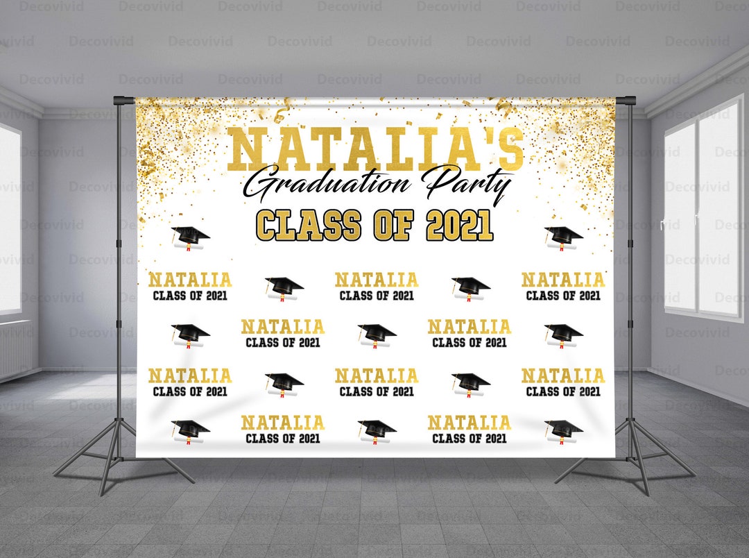Graduation Backdrop, Add Your Photo, Step and Repeat Grad, Prom ...