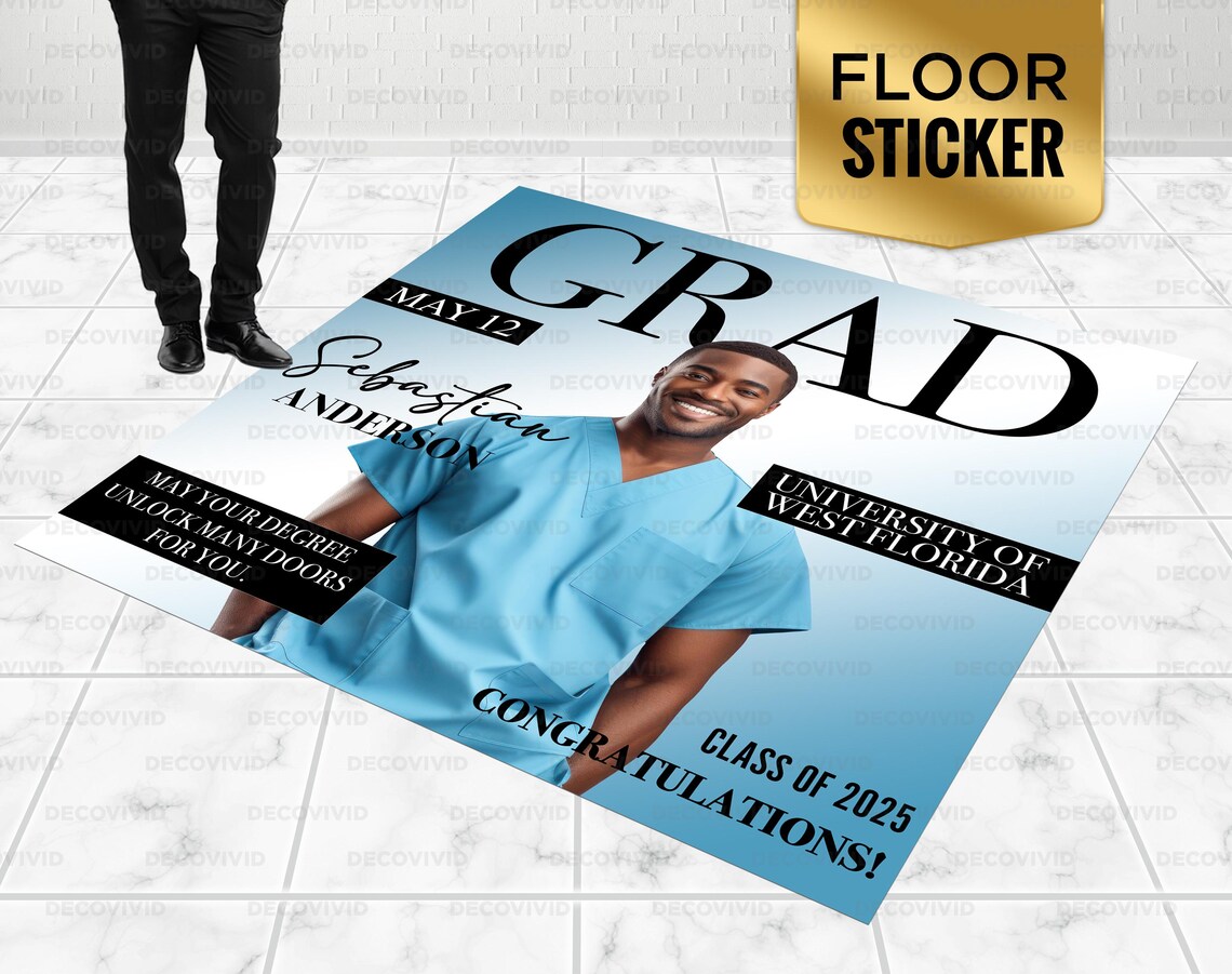 Graduation Floor Decal Sticker, Floor Graphic, Floor Adhesive, Dance ...