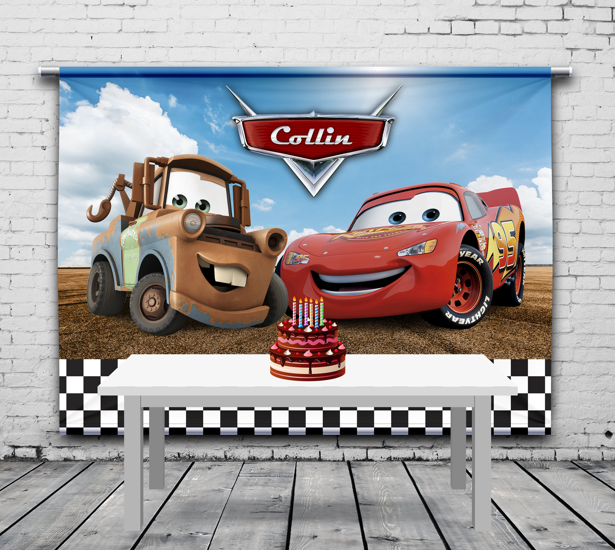 Car, Birthday Backdrop, Personalized Birthday Backdrop, Race Car ...