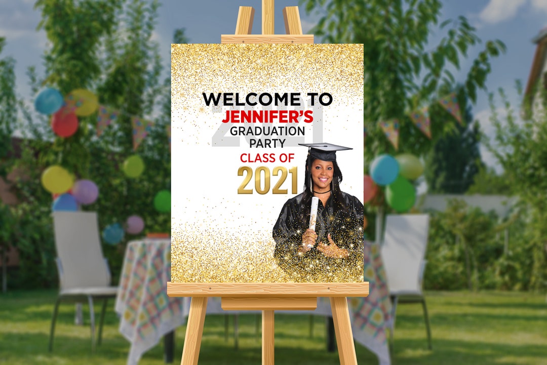 Graduation Welcome Sign, Class of 2022, Personalized, College ...