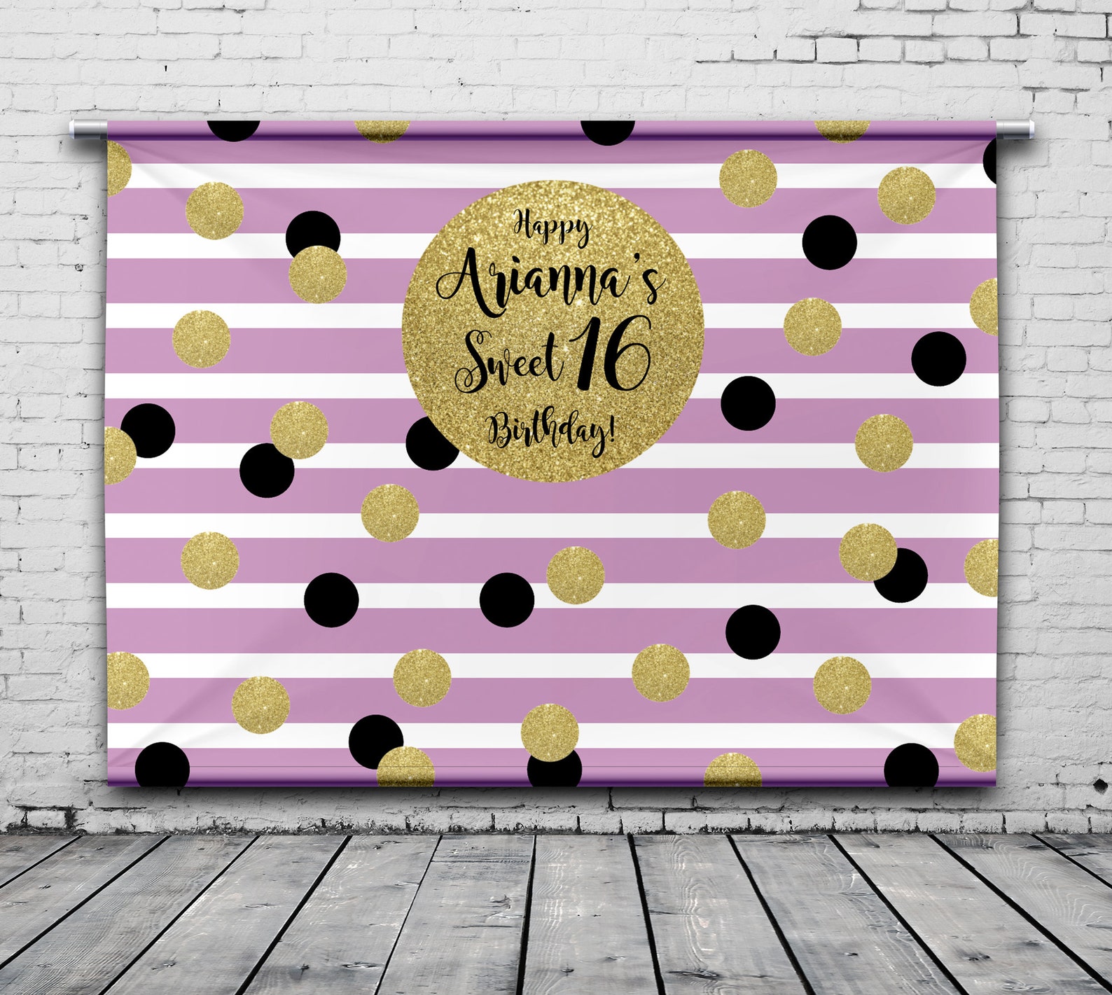 Sweet 16 Birthday Backdrop Sweet Sixteen Step and Repeat | Etsy