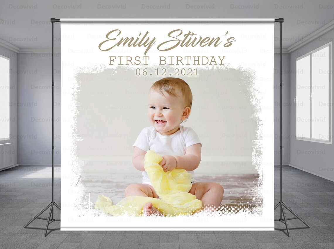 1st Birthday Backdrop Photo Backdrop the Big One Birthday - Etsy