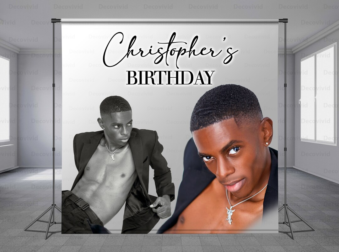 Photo Birthday Backdrop, Custom Design, Step and Repeat, Photo ...