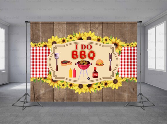 BBQ Baby Shower Backdrop Family Bbq Baba Q Baby Shower | Etsy