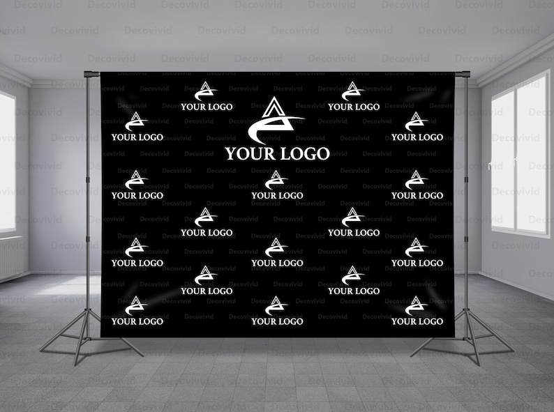 Custom Logo Step and Repeat Personalized Banner Backdrop - Etsy