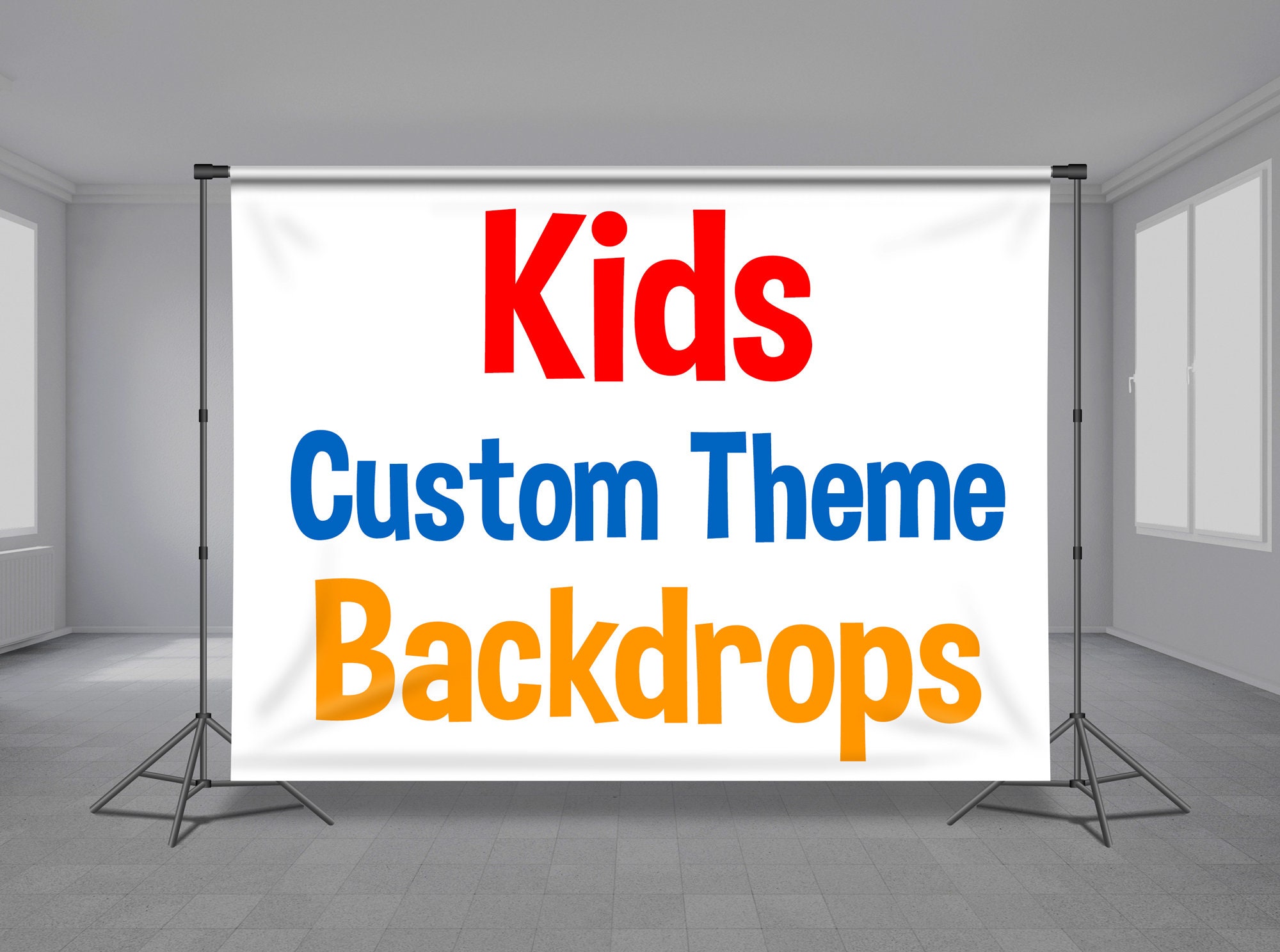 Kids and Children Custom Design and Print Backdrop Any - Etsy