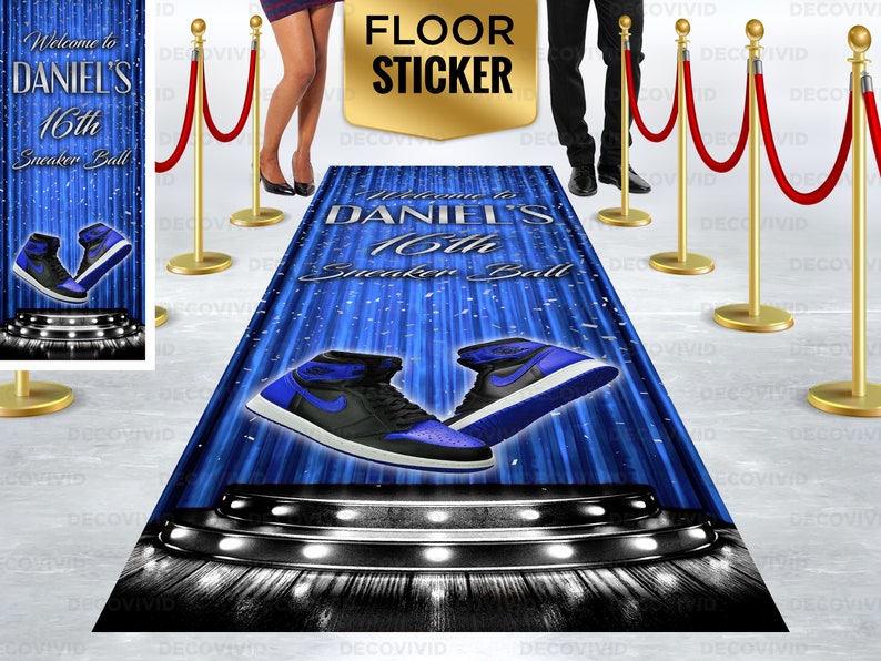 Sneaker Ball Aisle Runner, Floor Decal Sticker, Decorations Party Decor ...