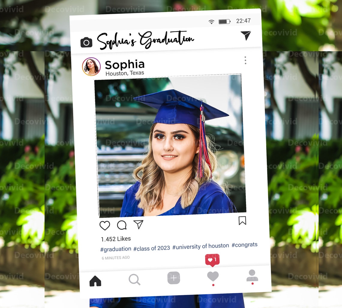 Graduation Photo Prop Photoshoot Frame 24 X 36 - Etsy