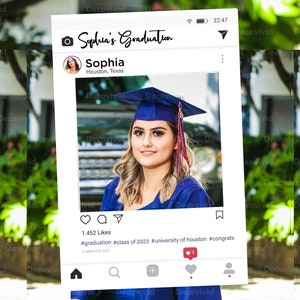 Graduation Photo Prop, Photoshoot Frame, 24" X 36", IG Post Selfie ...
