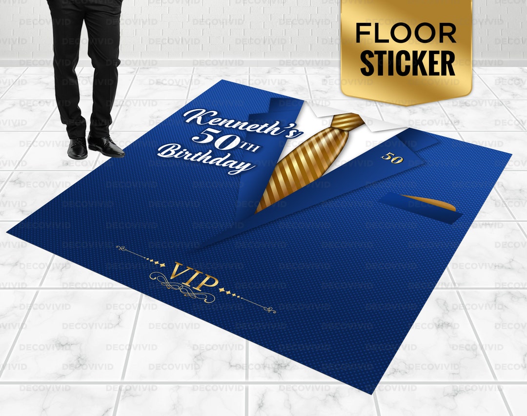Suit and Tie Floor Decal Sticker, Floor Graphic, Floor Adhesive, Dance ...