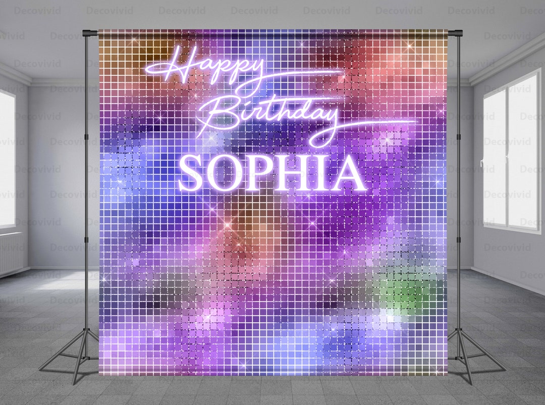 Sequin Shimmer Birthday Backdrop, Sequin Backdrop, Step and Repeat ...
