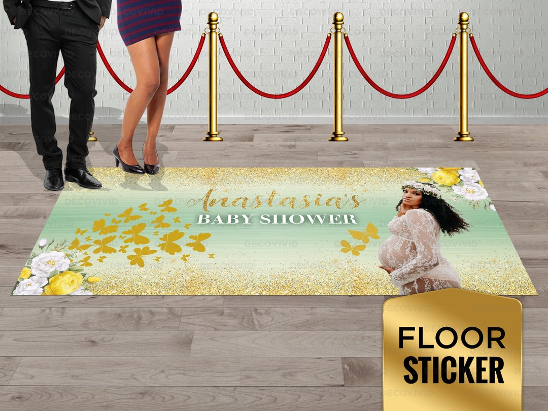 Maternity Floor Decal Sticker, Birthday Floor Adhesive, Baby Shower ...