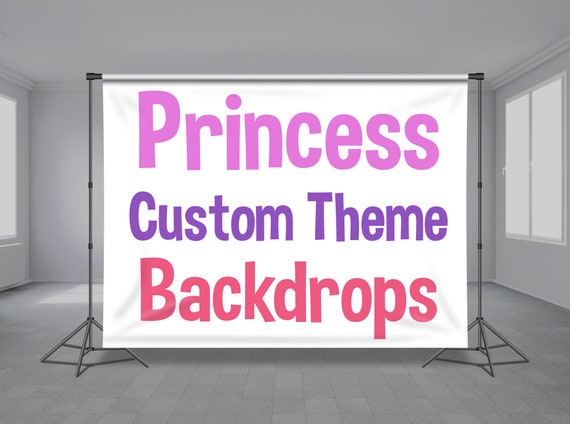 Kids and Children Princess Custom Design and Print Backdrop - Etsy