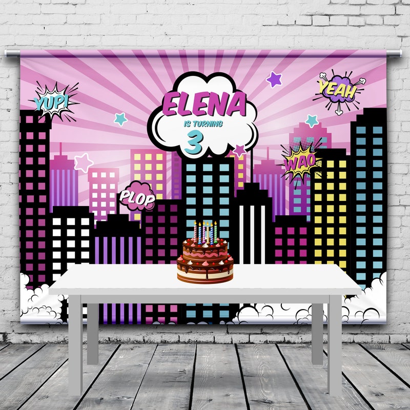 Super Hero Backdrop - Etsy