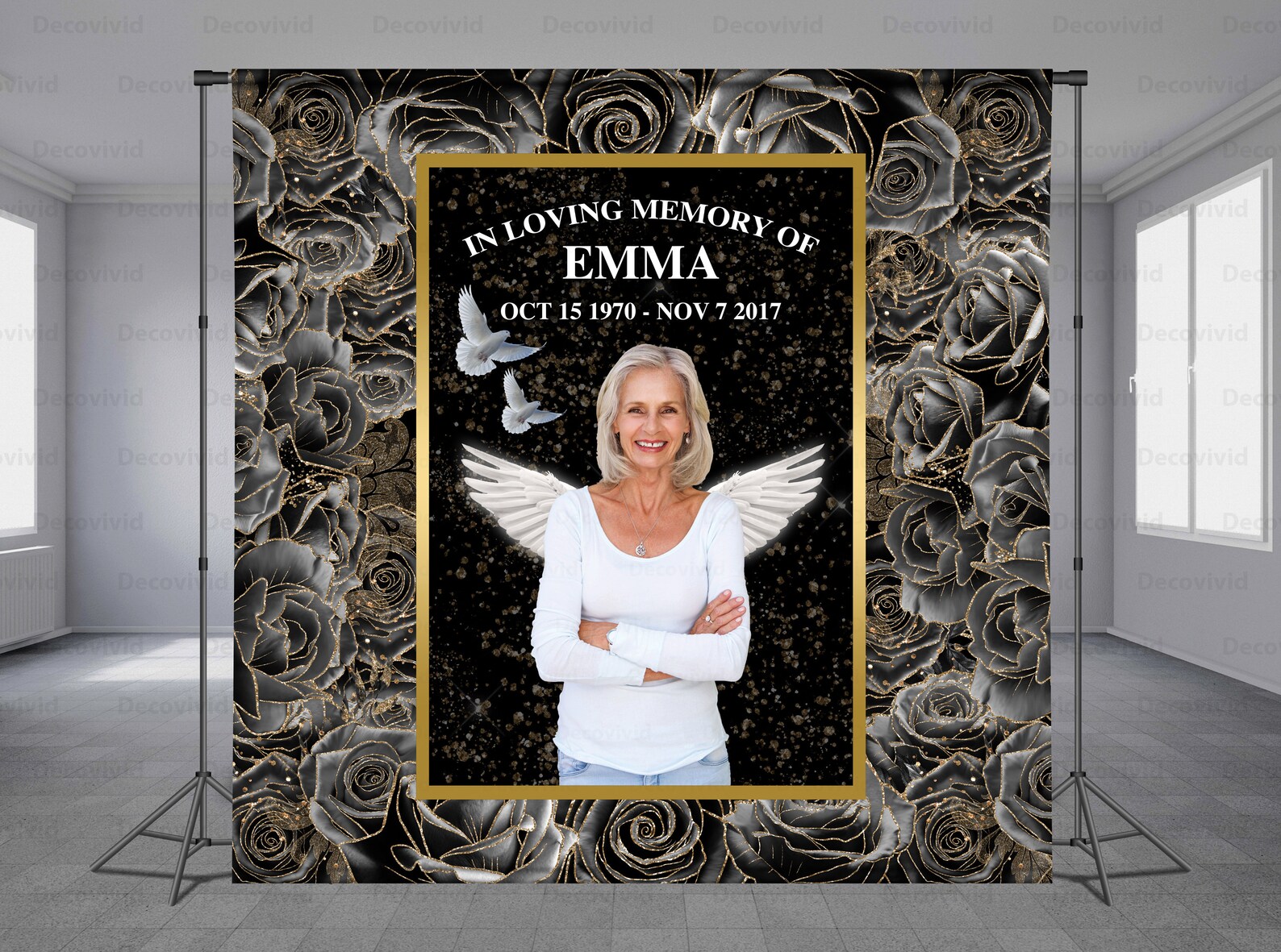 Funeral Backdrop Banner in Loving Memory Of Memorial - Etsy