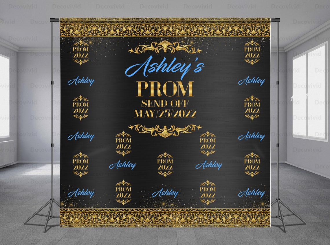 Prom Step and Repeat Backdrop Prom Send Off Add Your Photo - Etsy