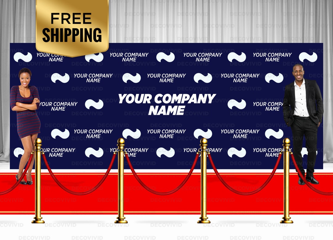 Red Carpet Step and Repeat, Customized Colors Brand, Backdrop Banner ...