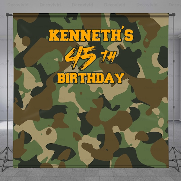 Military Theme Birthday Background - Etsy