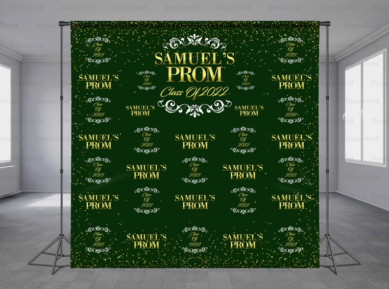 Prom Step and Repeat Backdrop Add Your Photo Prom Send Off - Etsy