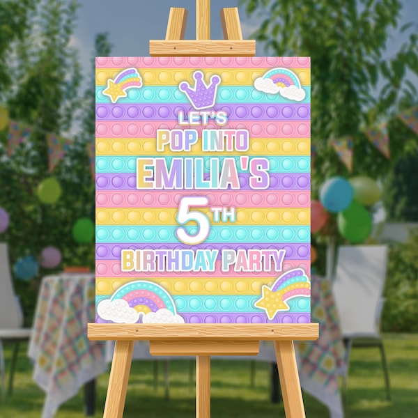 Pop It Rainbow Pastel Foam Board - Etsy