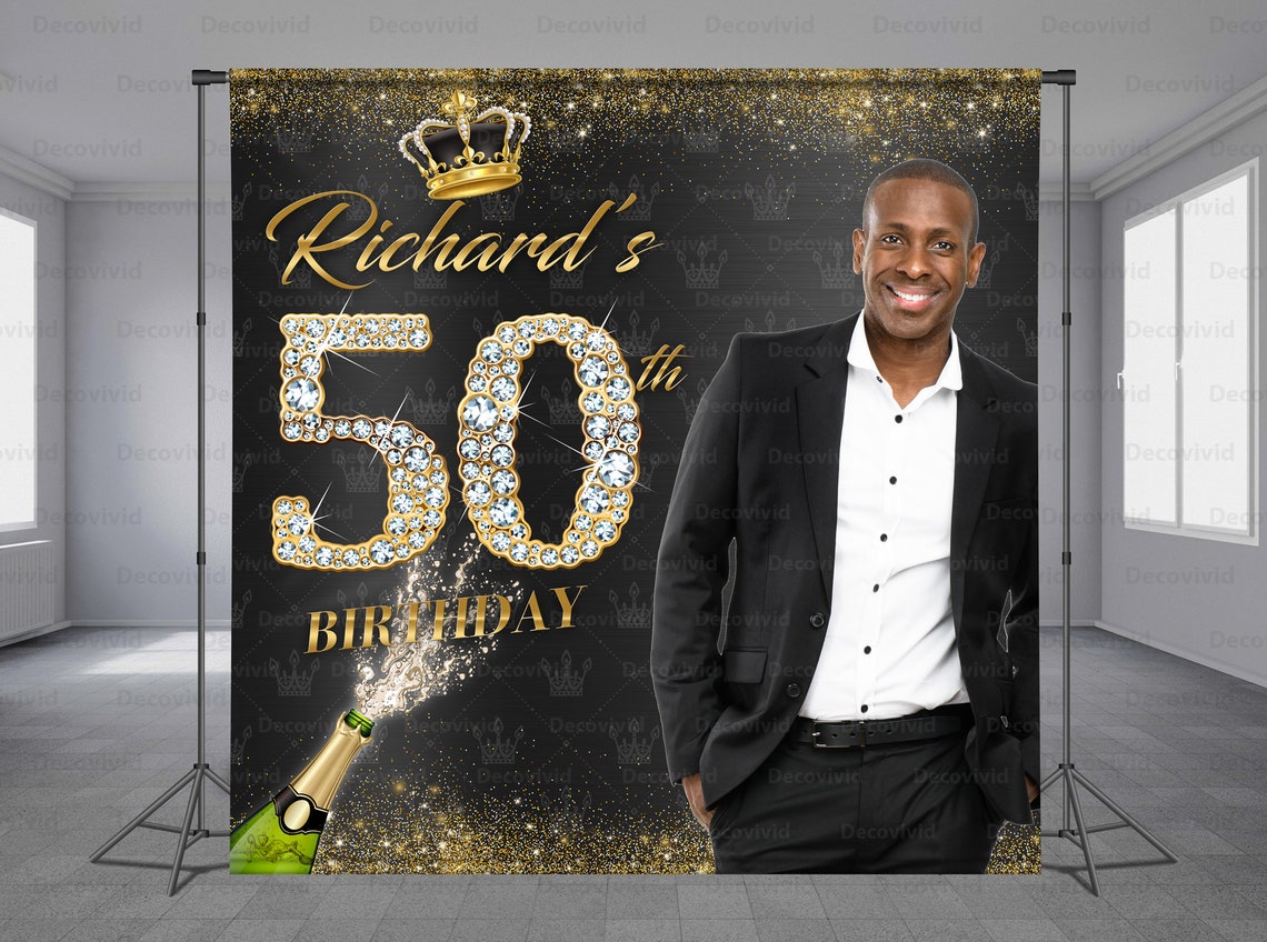 All Ages Diamond Birthday Backdrop Photo Backdrop King - Etsy