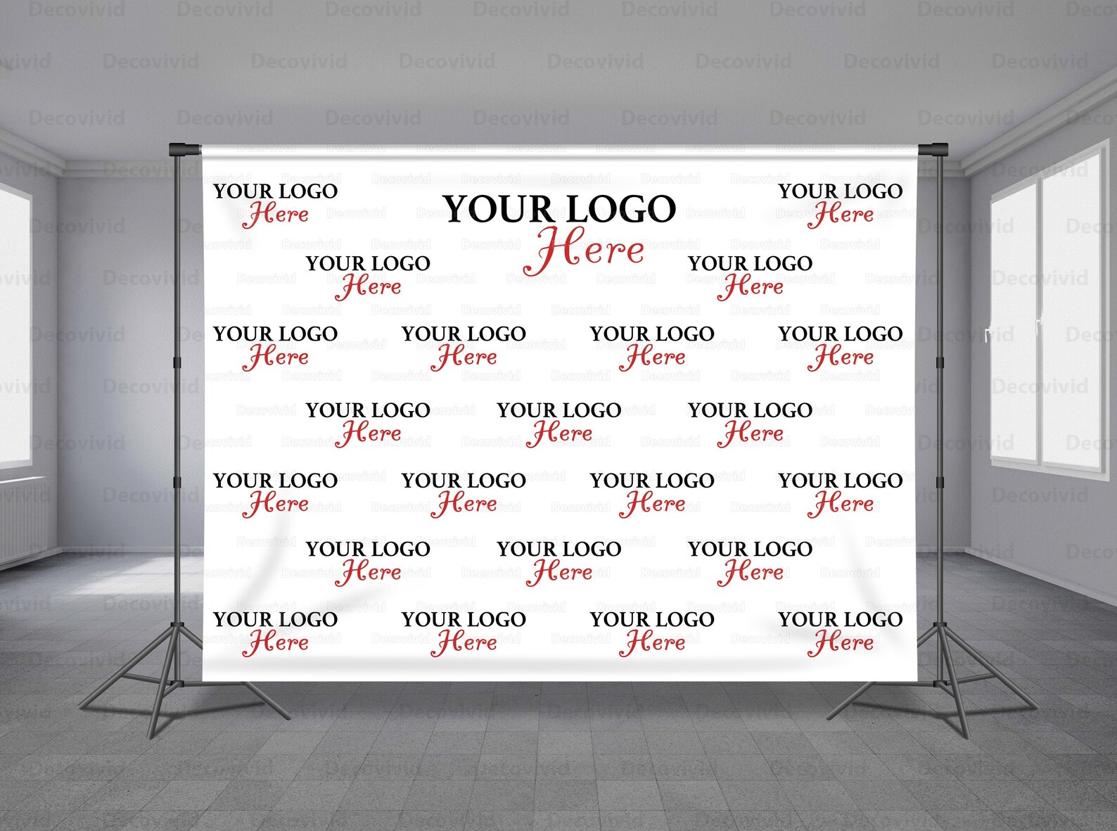 Custom Logo Step and Repeat Show Background Backdrop Banner - Etsy