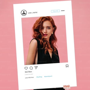 Instagram Photo Prop, Photoshoot Frame, IG Post Selfie Props, Social ...