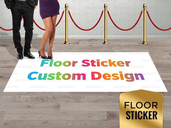 Custom Design Floor Decal Sticker Floor Adhesive Floor - Etsy