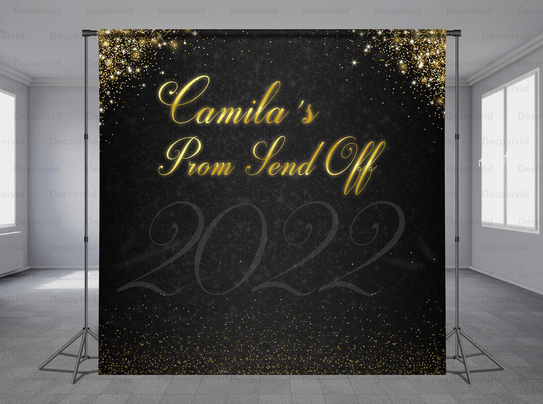 Prom Step and Repeat Backdrop, Class of 2022, Prom Send Off, Add Your ...