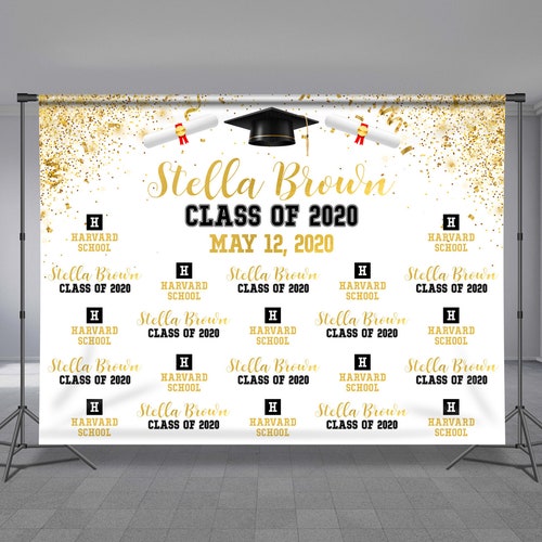 Graduation Backdrop Banner Graduation Step and Repeat - Etsy