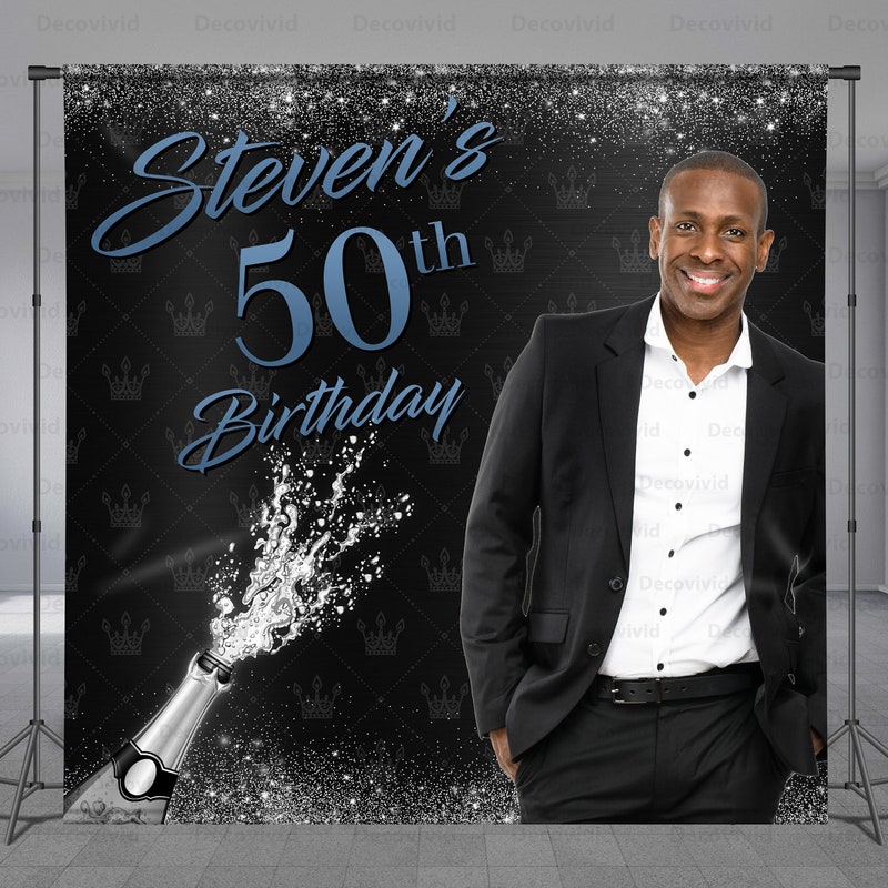 50th Birthday Backdrop - Etsy