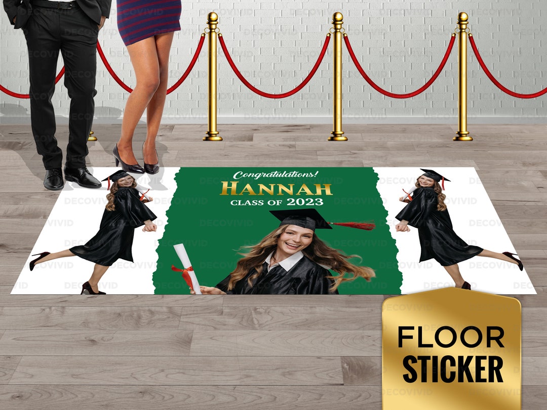 Floor Decal Sticker, Graduation Floor Sticker, Photo Backdrop, Floor ...