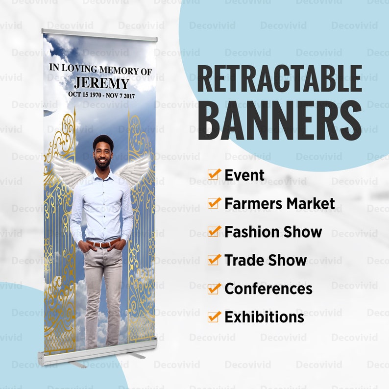 Retractable Banner and Stand Funeral Welcome Sign Memorial - Etsy