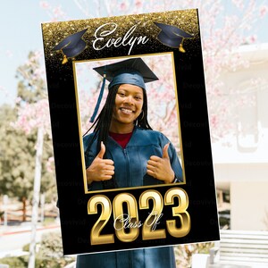 Customizable Graduation Photo Prop, Photoshoot Frame, Selfie Props ...