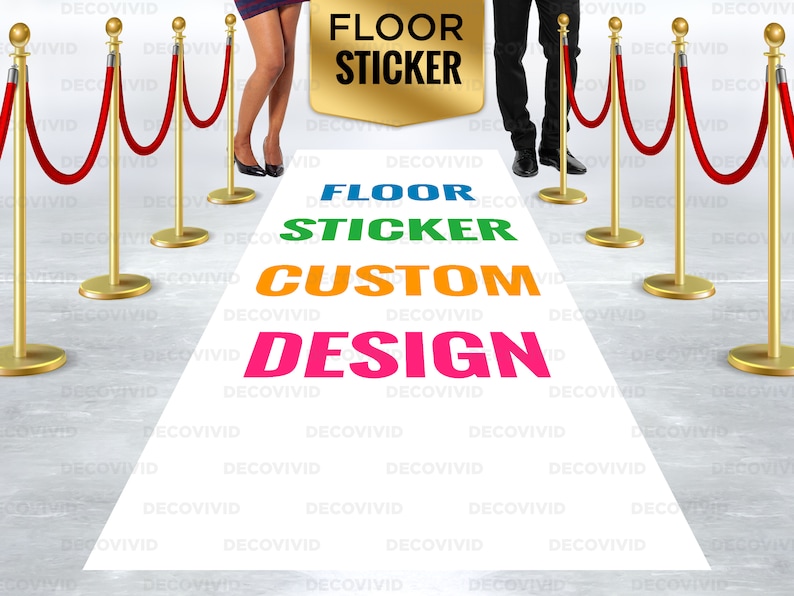 Custom Floor Runner Sticker, Floor Decal, Aisle Runner Sticker ...