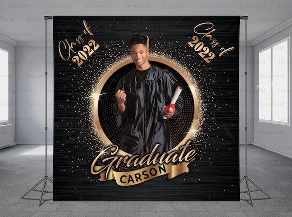 Graduation Backdrop Sparkle Background Round Frame Prom | Etsy